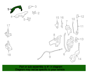 099-760-47-01-28-5998 - Handle, Outside 2015-2017 Mercedes-Benz ...