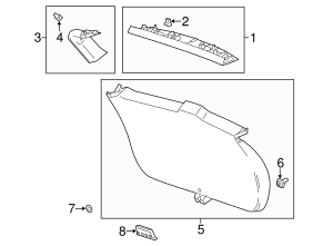42739192 GM Lower Gate Trim | GM Parts Store