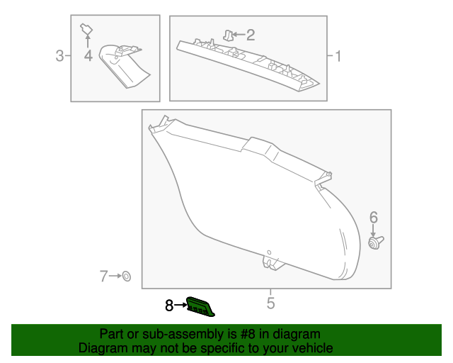 2013-2022 GM OEM NEW 13-18 GM Buick Encore Chevrolet Trax Rear Lift ...