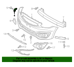 6400J140 - Side Retainer 2018-2020 Mitsubishi Mirage | Mitsubishi ...