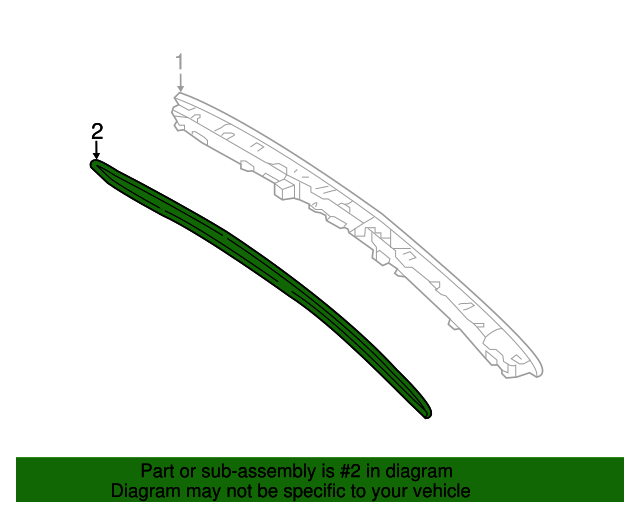 231-826-00-91 - High Mount Lamp Gasket 2013-2020 Mercedes-Benz ...