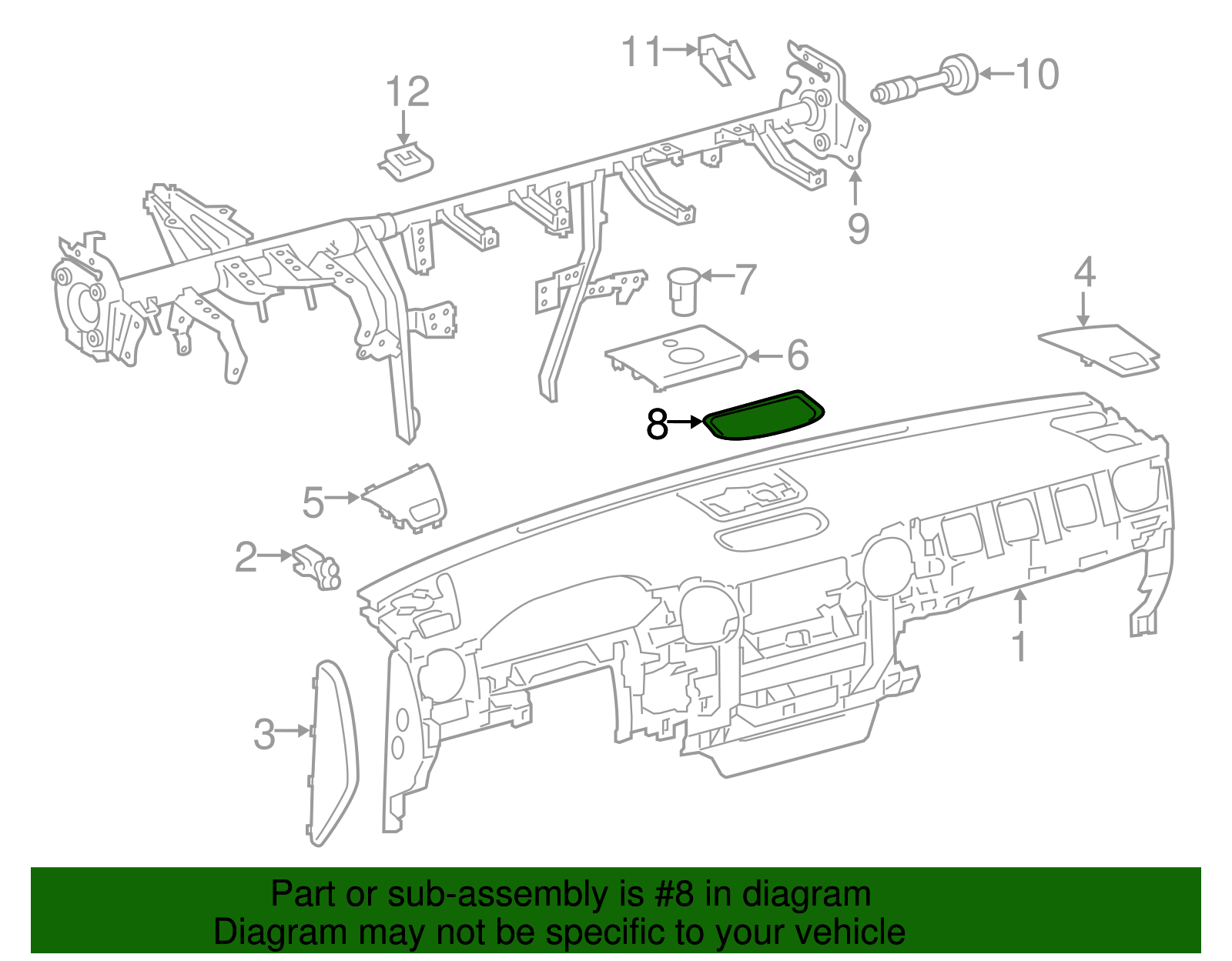 Genuine Toyota Mat part# 58916-0C050-C0 for 2014-2021 Toyota Tundra ...