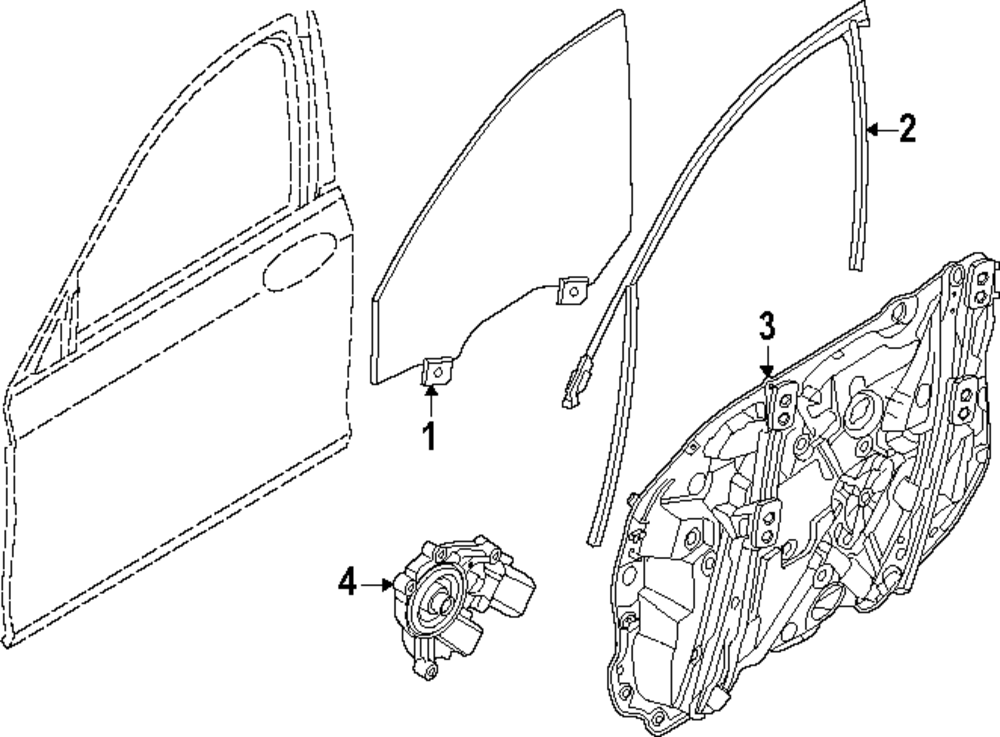 51-33-5-A08-A87 - 2024 BMW - Door Glass | BMWPartsHub