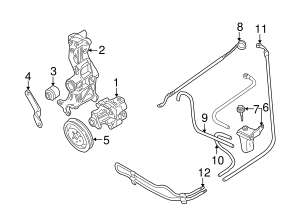 1997-2001 Audi Power Steering Pump Mount 058-115-136 | Audi USA Parts
