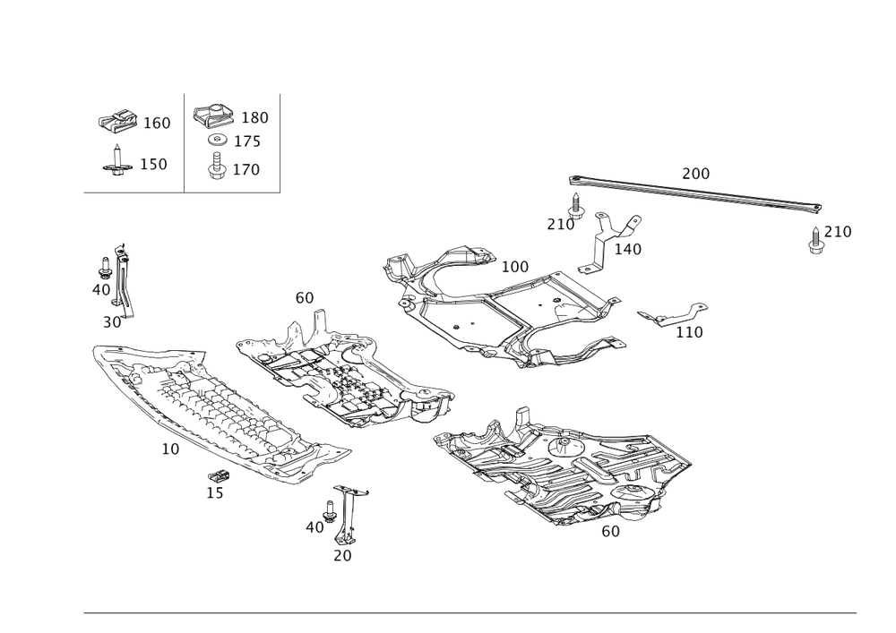 212-520-51-23 - Cover, Engine Comp Lower 2013-2017 Mercedes-Benz ...