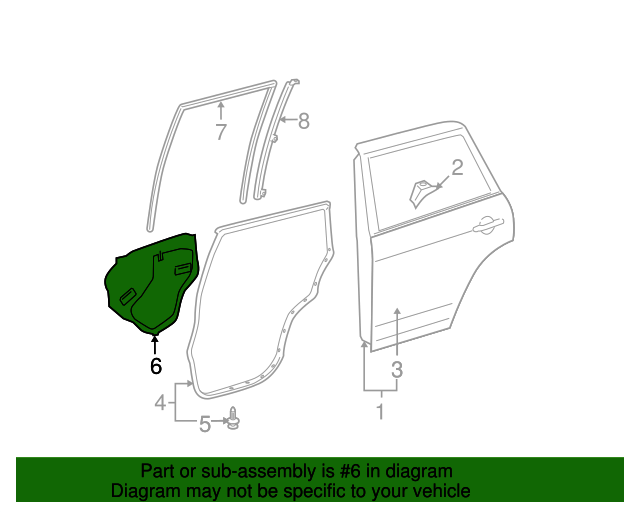 2006-2012 Toyota RAV4 Water Shield 67842-0R030 | Toyota Parts Center