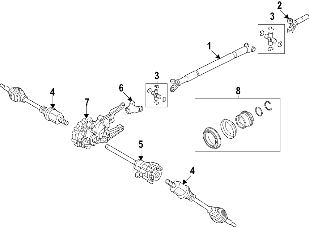 L1MZ-3B403-G - 2020-2021 Ford Explorer - Axle Housing | My Ford Parts