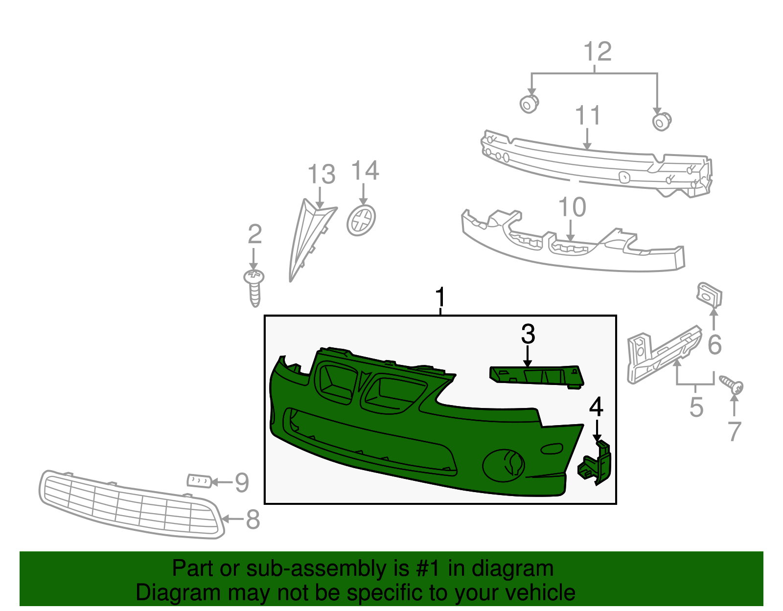 2004-2006 Pontiac GTO F Fascia 95711879 GM | GMPartsDirect.com