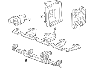 2007-2019 GM Engine Control Module Bracket 23213449 GM | GMPartsDirect.com