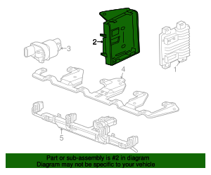 2007-2019 GM Engine Control Module Bracket 23213449 GM | GMPartsDirect.com