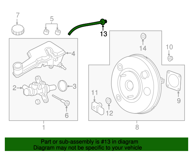 Genuine OEM Ford Part - Manifold Vacuum Supply DP5Z-9C490-B | Genuine ...