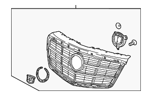 2014 Cadillac CTS Front Upper Grille 22806397 | GMPartsDirect.com