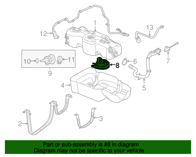 2014-2019 Mopar Fuel Pump 68438682AA | TascaParts.com