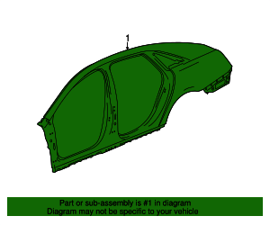 2013-2019 Cadillac XTS Body Side Passenger Side Outer Panel 84507231 GM ...