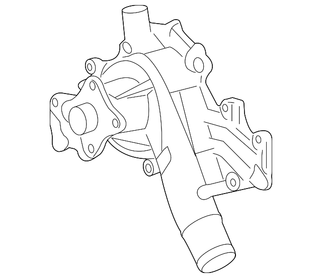 Genuine OEM Water Pump Part# LR026093 Fits 2005-2007 Land Rover LR3: Up ...