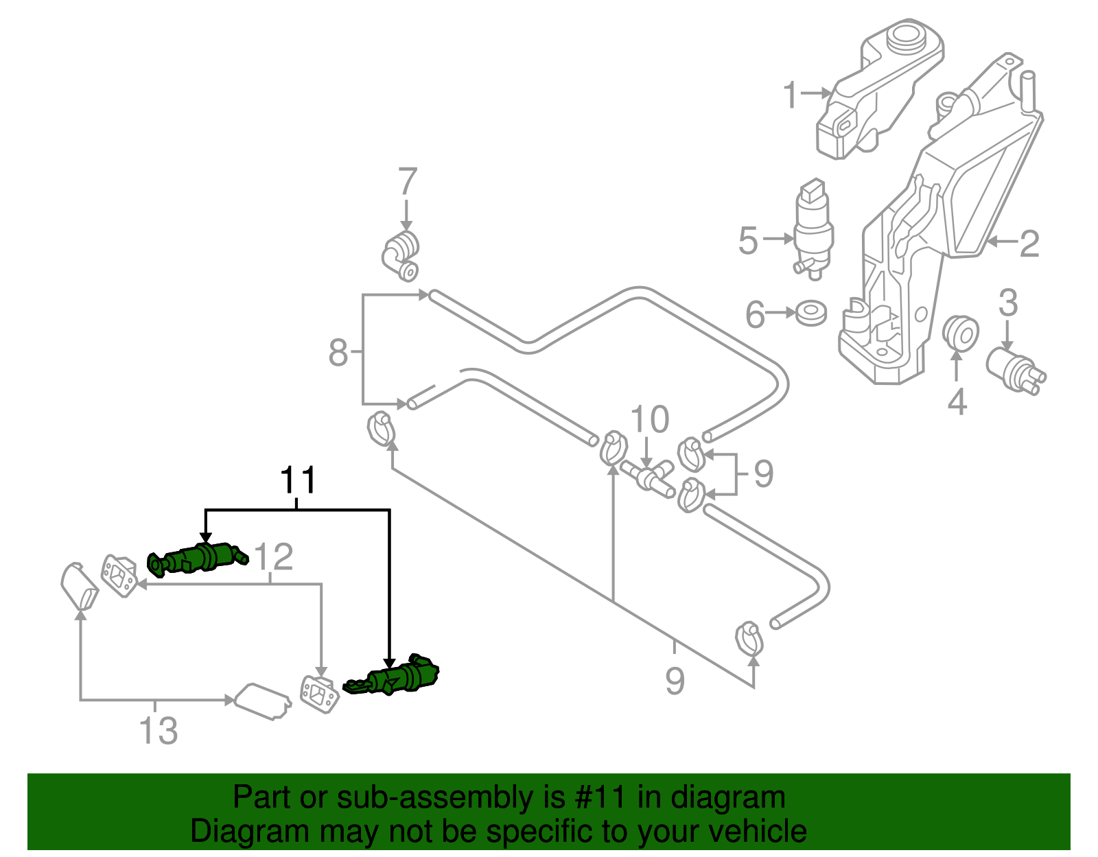 2005-2009 Audi Pressure Cylinder 8E0-955-101-G | OEM Parts Online