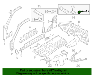 991-501-687-00-GRV - Seat Support Front Bracket 2012-2023 Porsche ...