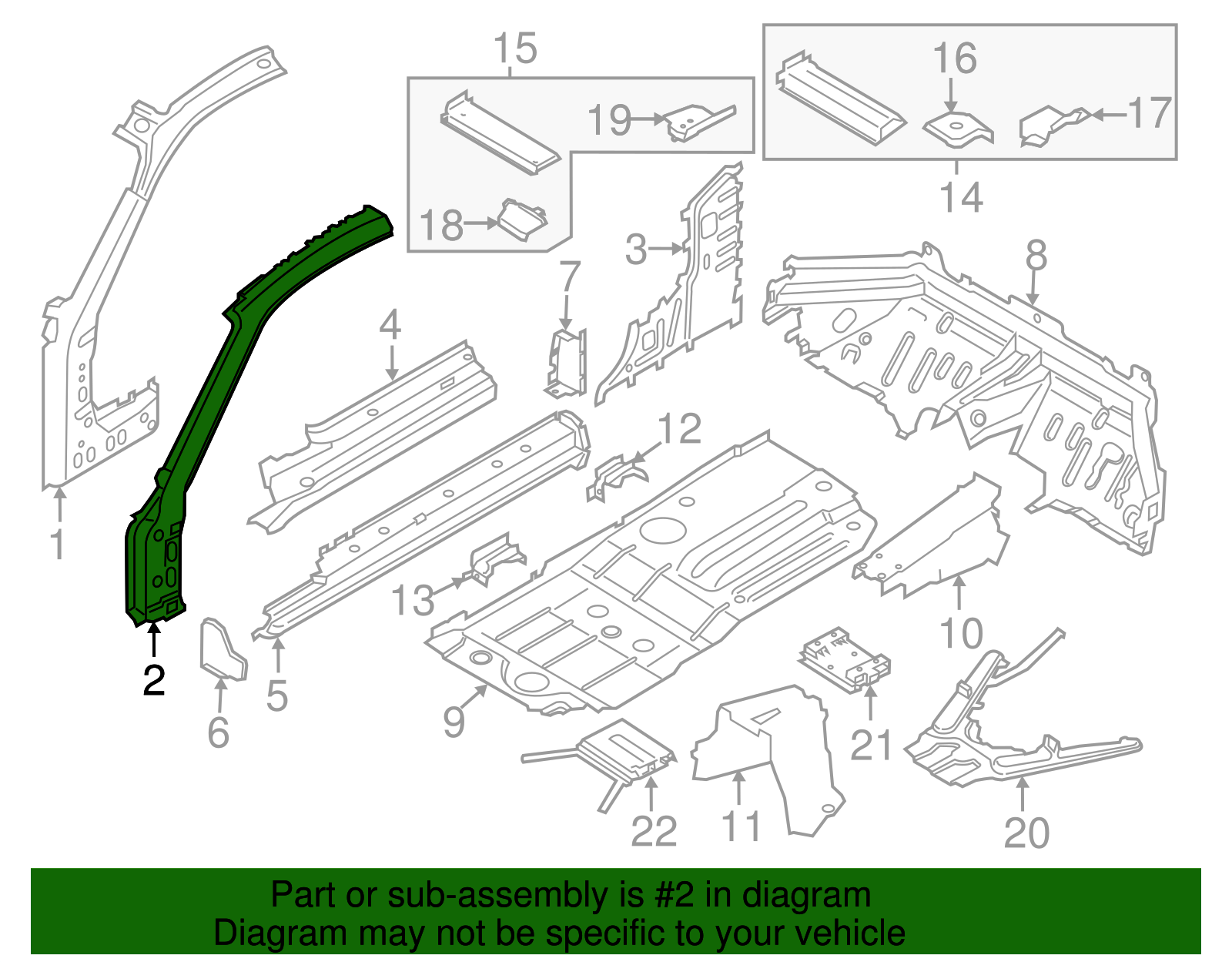 2012-2019 Porsche 911 Hinge Pillar 991-503-966-02-GRV | Sunset Porsche ...