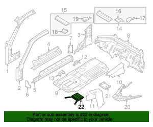 991-504-333-00 - Rear Support 2012-2019 Porsche 911 | AutoNationParts.com