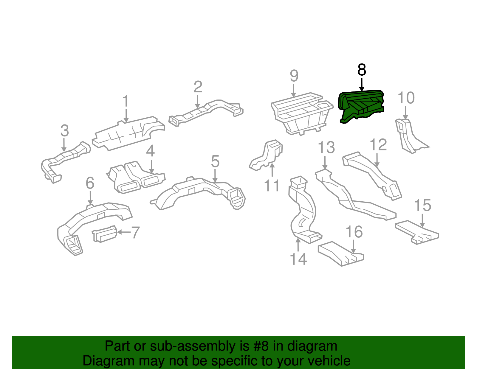2007-2011 Toyota Camry Air Distributor 87201-06140 | Toyota Parts Center