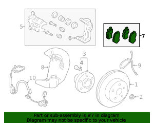 2016-2019 Lexus Disc Brake Pad Set 04465-48210 | OEM Parts Online