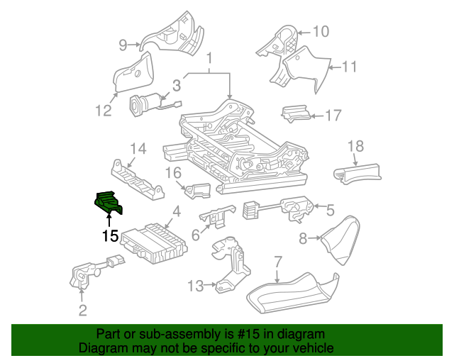 203-919-04-20-64-9051 - Track End Cover 2001-2009 Mercedes-Benz ...