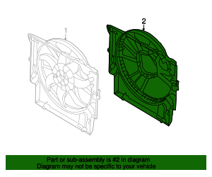 17427953261 - 2013-2020 BMW Fan Shroud (17-42-7-953-261) | BMW of South ...