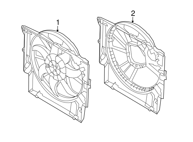 17-42-7-953-261 - Engine Cooling Fan Shroud 2013-2020 BMW ...