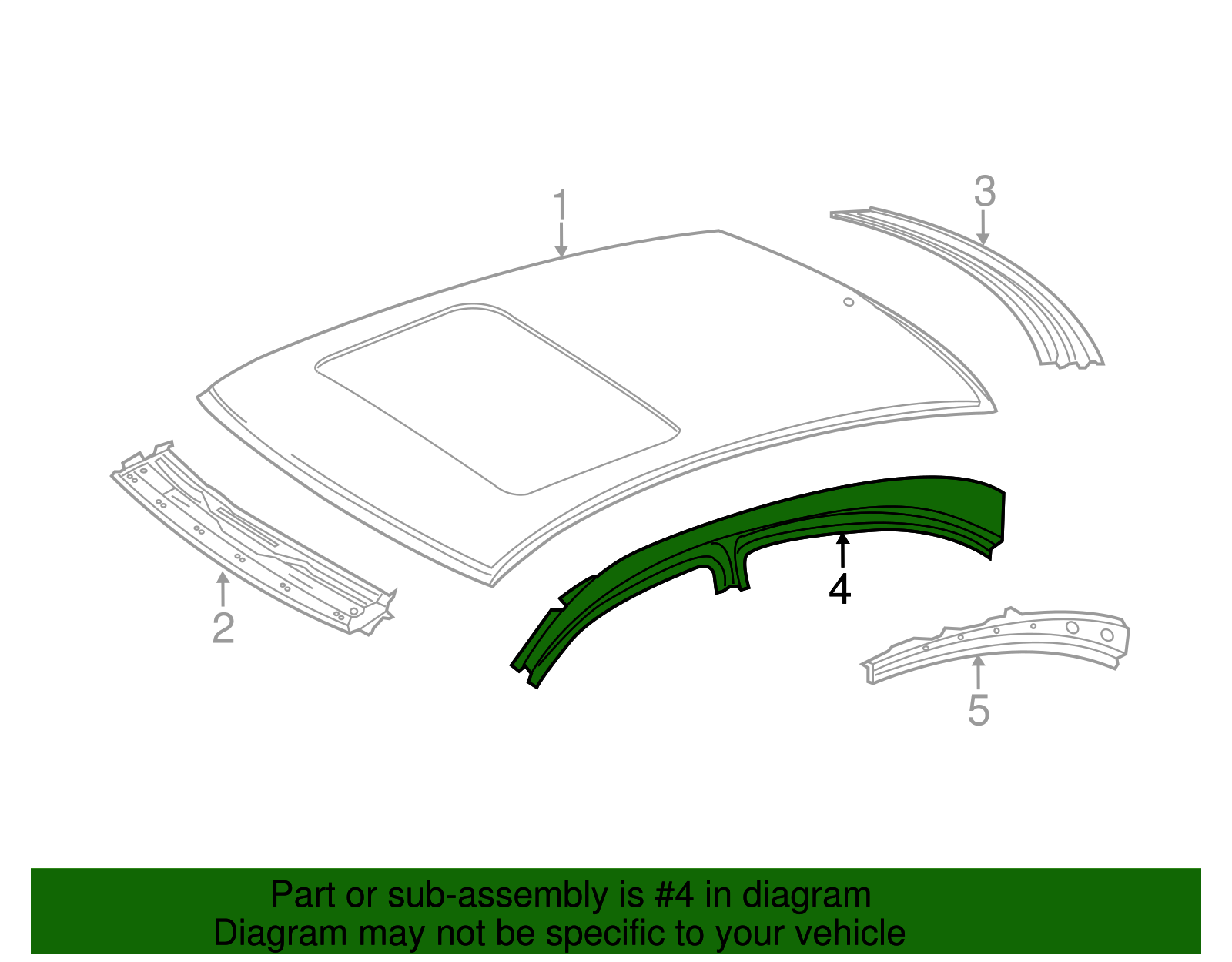 2012-2018 Mercedes-Benz Roof Rail 218-630-05-35 | Retail Performance ...