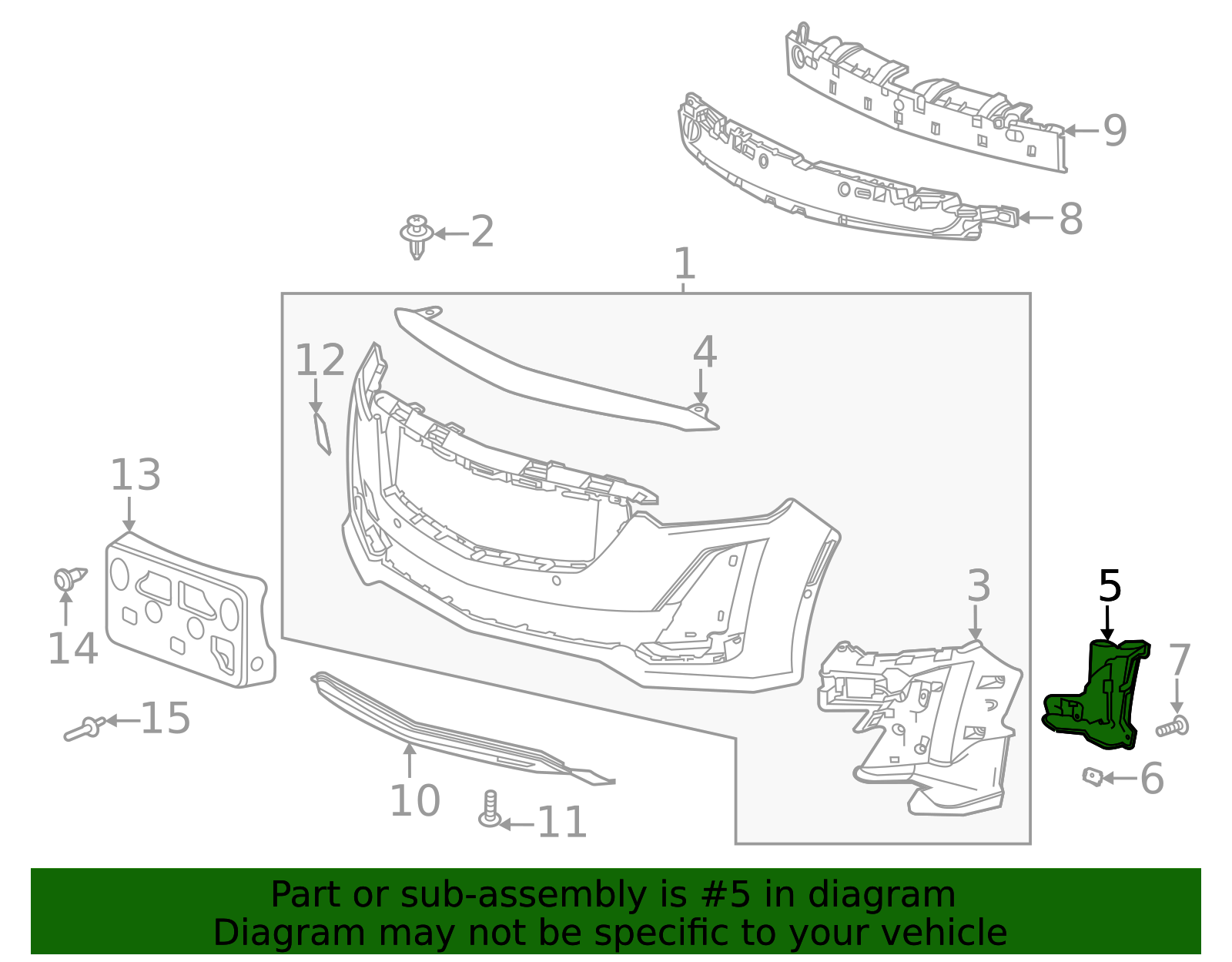 2020-2024 Cadillac CT5 Reinforcement 84450648 | Courtesy Parts
