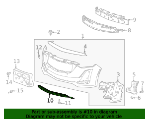 84658264 - Front Lower Bumper Cover 2020-2023 Cadillac CT5 ...