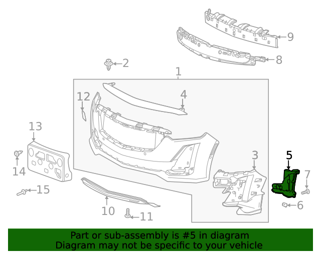2020-2024 Cadillac CT5 Reinforcement 84450647 GM | GMPartsDirect.com