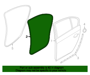 2011-2016 BMW Door Seal 51-76-7-182-287 | AutoNationParts.com