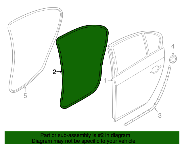 2011-2016 BMW Door Seal 51-76-7-182-287 | AutoNationParts.com