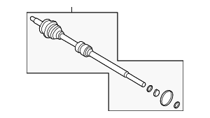 49526-M7800 - Shaft & Joint Assembly 2020-2024 Kia Forte | Kia.Parts Store