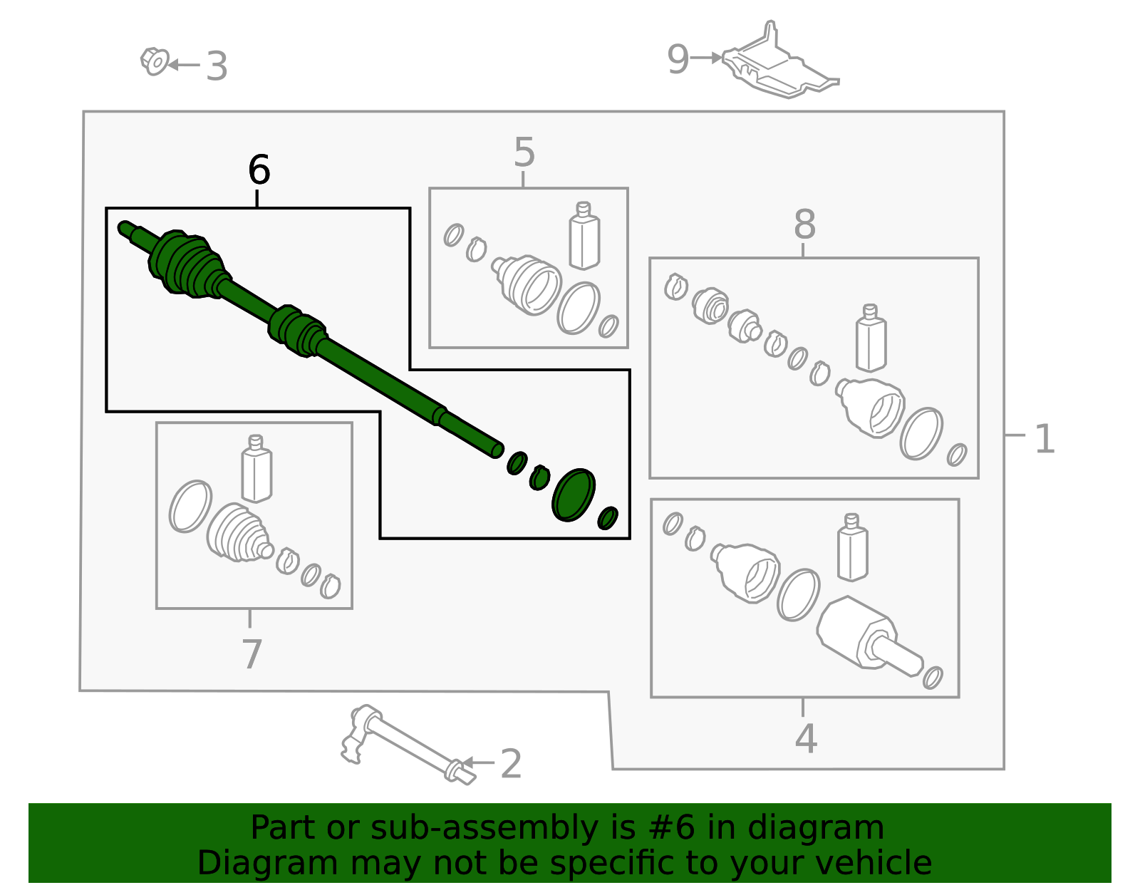 49526-M7800 - Shaft & Joint Assembly 2020-2024 Kia Forte | Kia.Parts Store