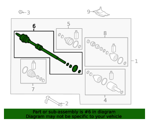 49526-M7800 - Shaft & Joint Assembly 2020-2024 Kia Forte | Kia.Parts Store