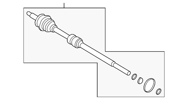 49526-M7800 - Shaft & Joint Assembly 2020-2024 Kia Forte | Kia.Parts Store