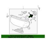 2009-2014 Nissan Cube Headlamp Bulb 26294-8991C | TascaParts.com