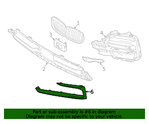 51117449691 - 2019-2023 BMW X5 Chrome Strip (51-11-7-449-691) | BMW of ...