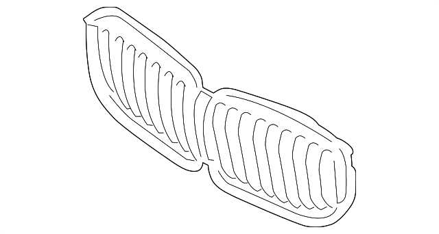 51137454887 - 2019-2023 BMW X5 Upper Grille (51-13-7-454-887) | BMW of ...