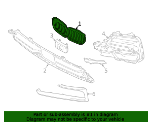 51-13-7-454-887 - Grille 2019-2023 BMW X5 | AutoNationParts.com