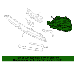 51115a1e045 - 2019-2023 BMW X5 Outer Grille (51-11-5-A1E-045) | BMW of ...