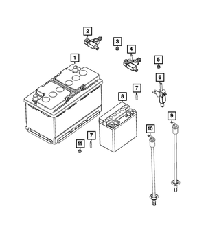 2021-2025 Jeep Battery Sensor 68438688AE | Mopar eStore