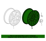 2019-2023 GM Wheel, Alloy 23376220 | TascaParts.com