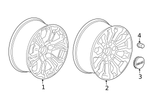 2019-2024 GMC Wheel, Alloy 23376219 GM | GMPartsDirect.com
