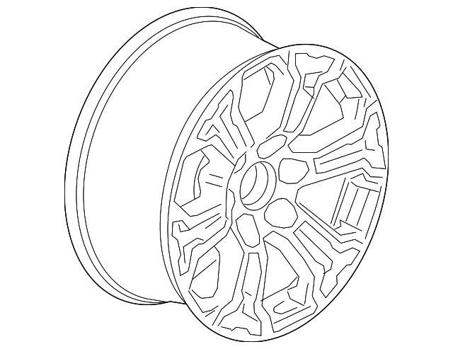 2019-2025 GMC Wheel, Alloy 23376219 GM | GMPartsDirect.com