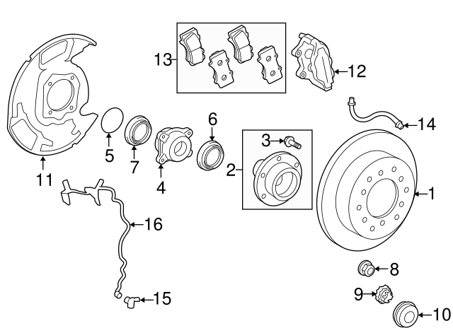 43570-60031 - Bearing Assembly 2008-2021 Lexus LX570 | Longo Lexus Parts