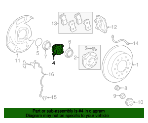 43570-60031 - Bearing Assembly 2008-2021 Lexus LX570 | Longo Lexus Parts