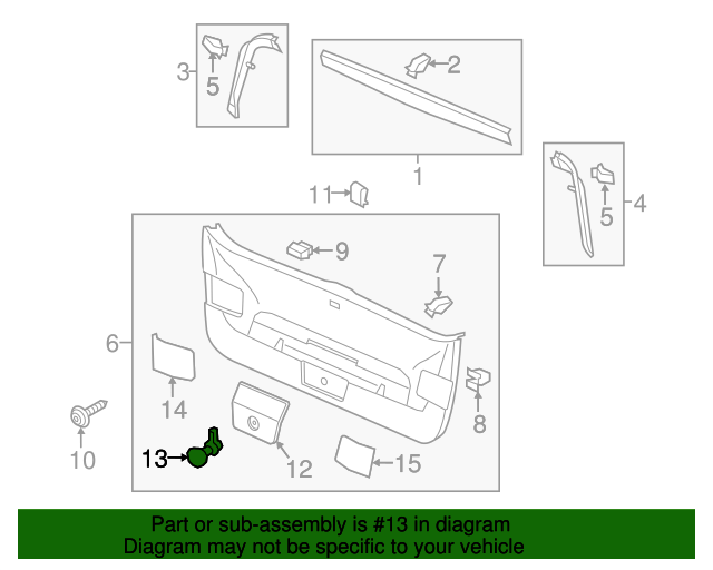 2015-2019 Volkswagen Liftgate Lock 5G6-867-054 | AutoNationParts.com